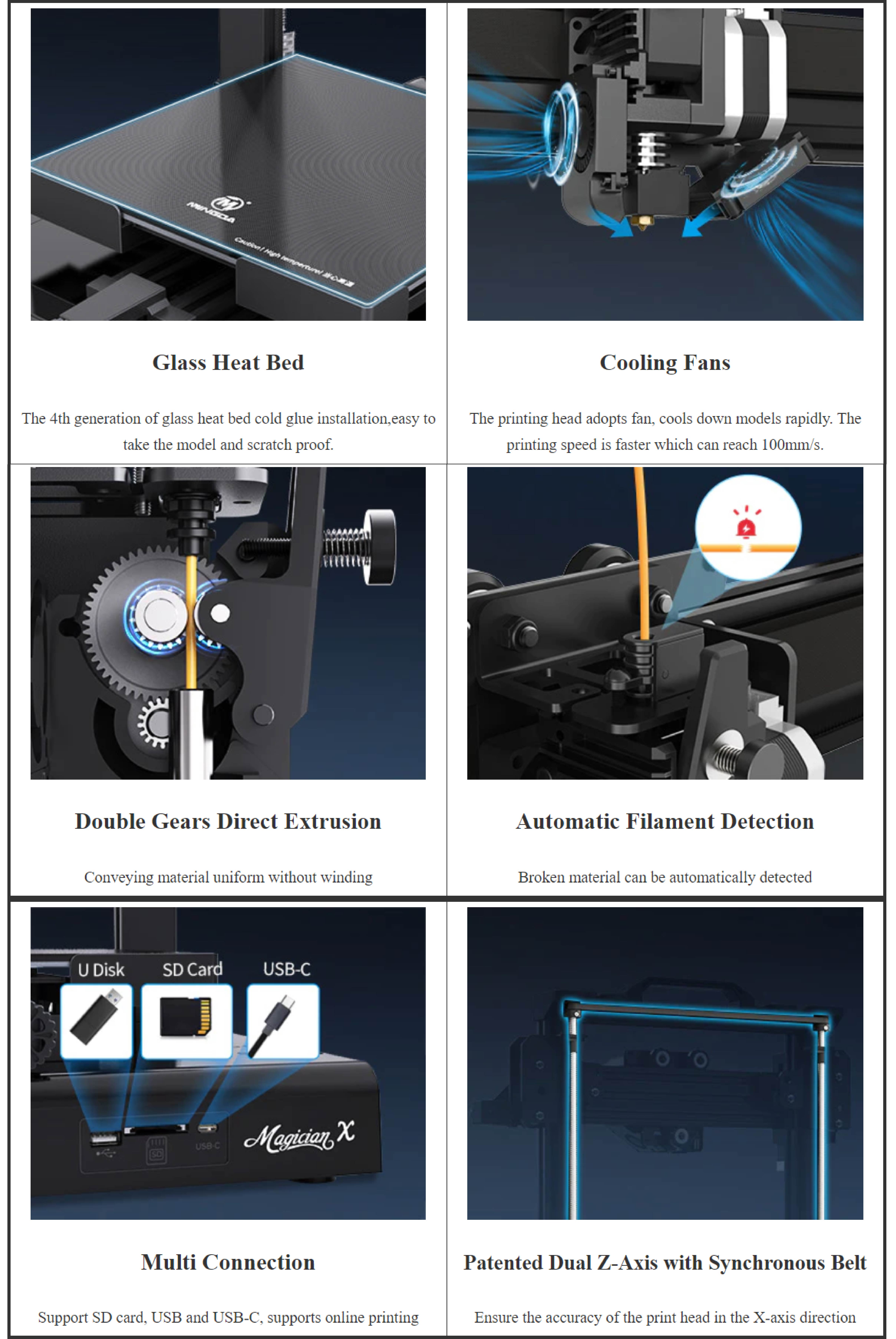 MINGDA Magician X2 Direct Drive 3D Printer